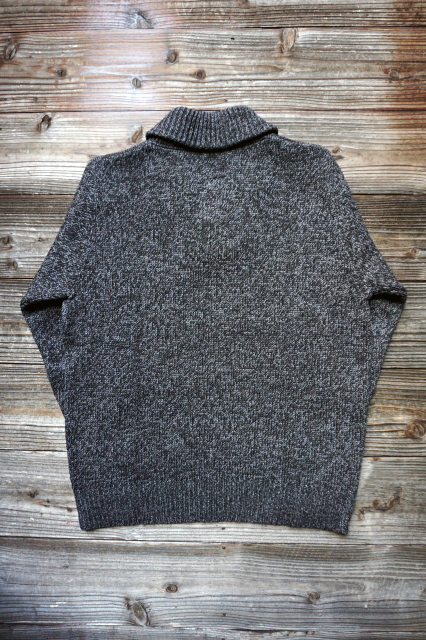 BAD QUENTIN SHAWL COLLAR KNIT BLACK B.S.W. market place