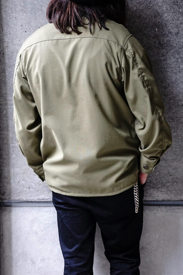 ADDICT CLOTHES JAPAN "ACVM" ACV-SJK01 NYLON FATIGUE JACKET ARMY_GREEN B ...